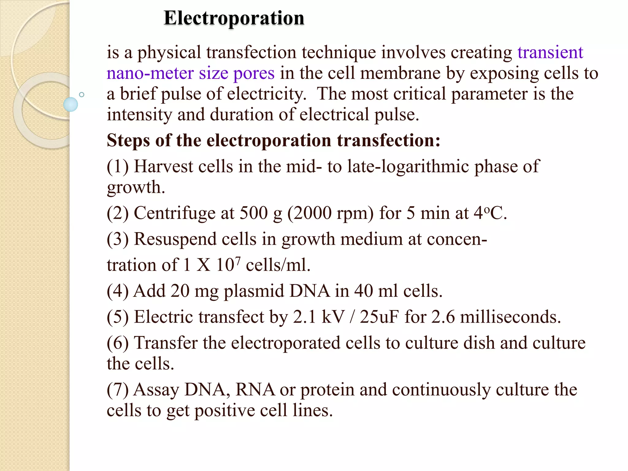 Gene transfer in animals | PPTX