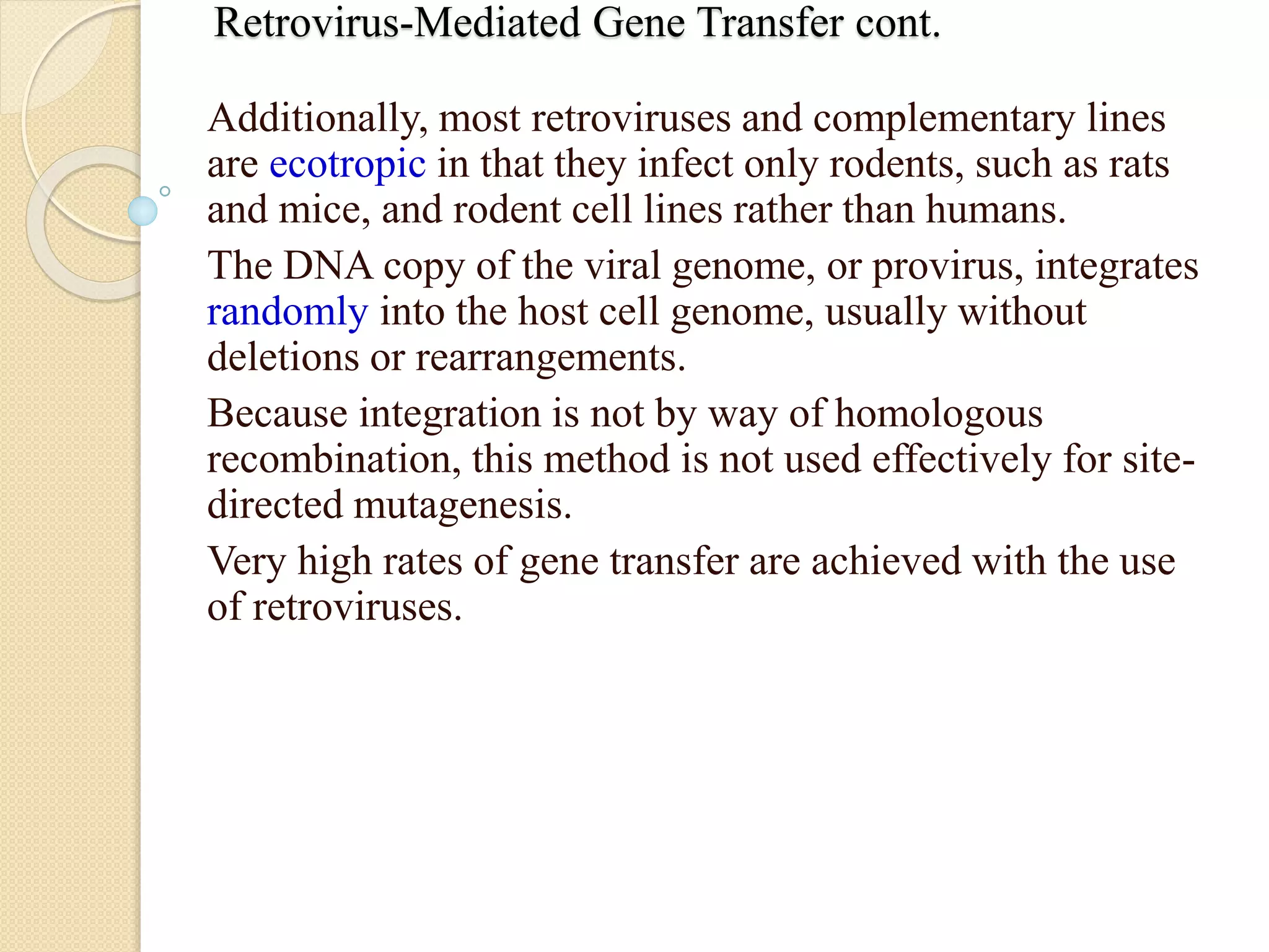 Gene transfer in animals | PPTX