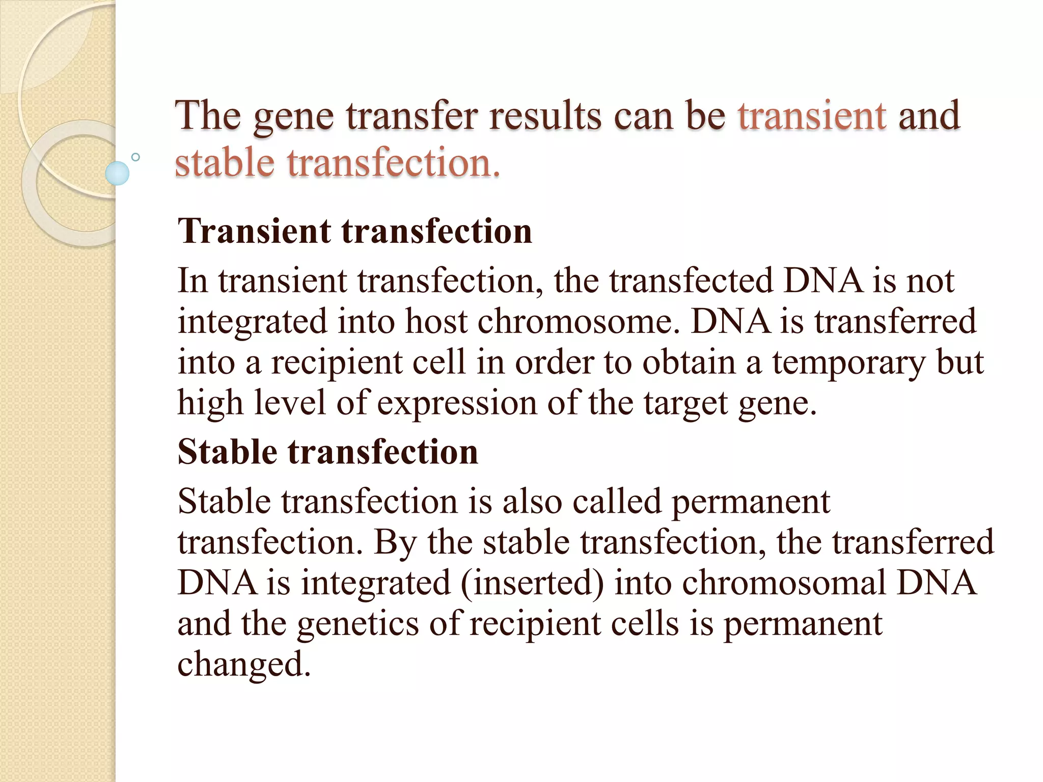 Gene transfer in animals | PPTX