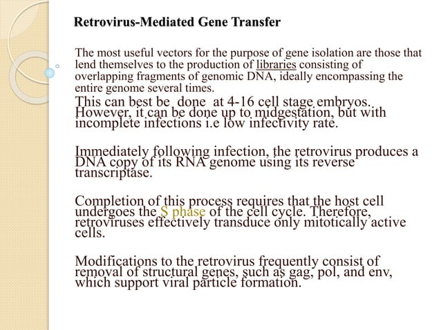 Gene transfer in animals | PPTX | Biological Sciences | Science