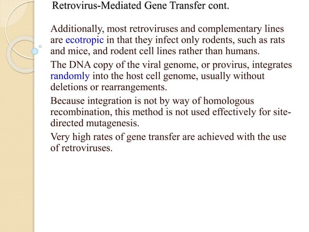 Gene transfer in animals | PPTX | Biological Sciences | Science