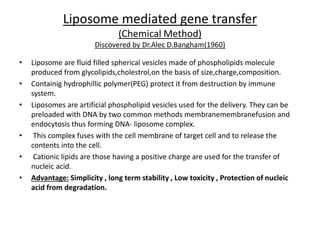GENE TRANSFER METHODS IN ANIMALS | PPTX
