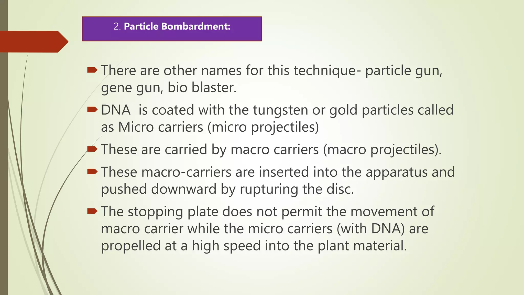 Gene transfer methods | PPTX | Biological Sciences | Science