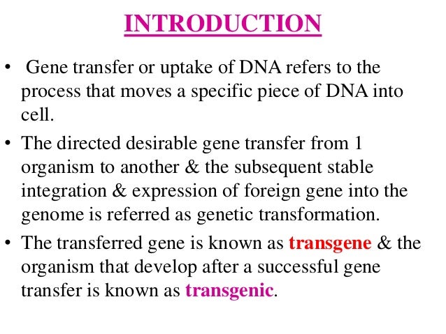 Gene transfer methods
