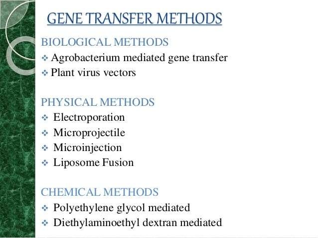 Gene transfer methods