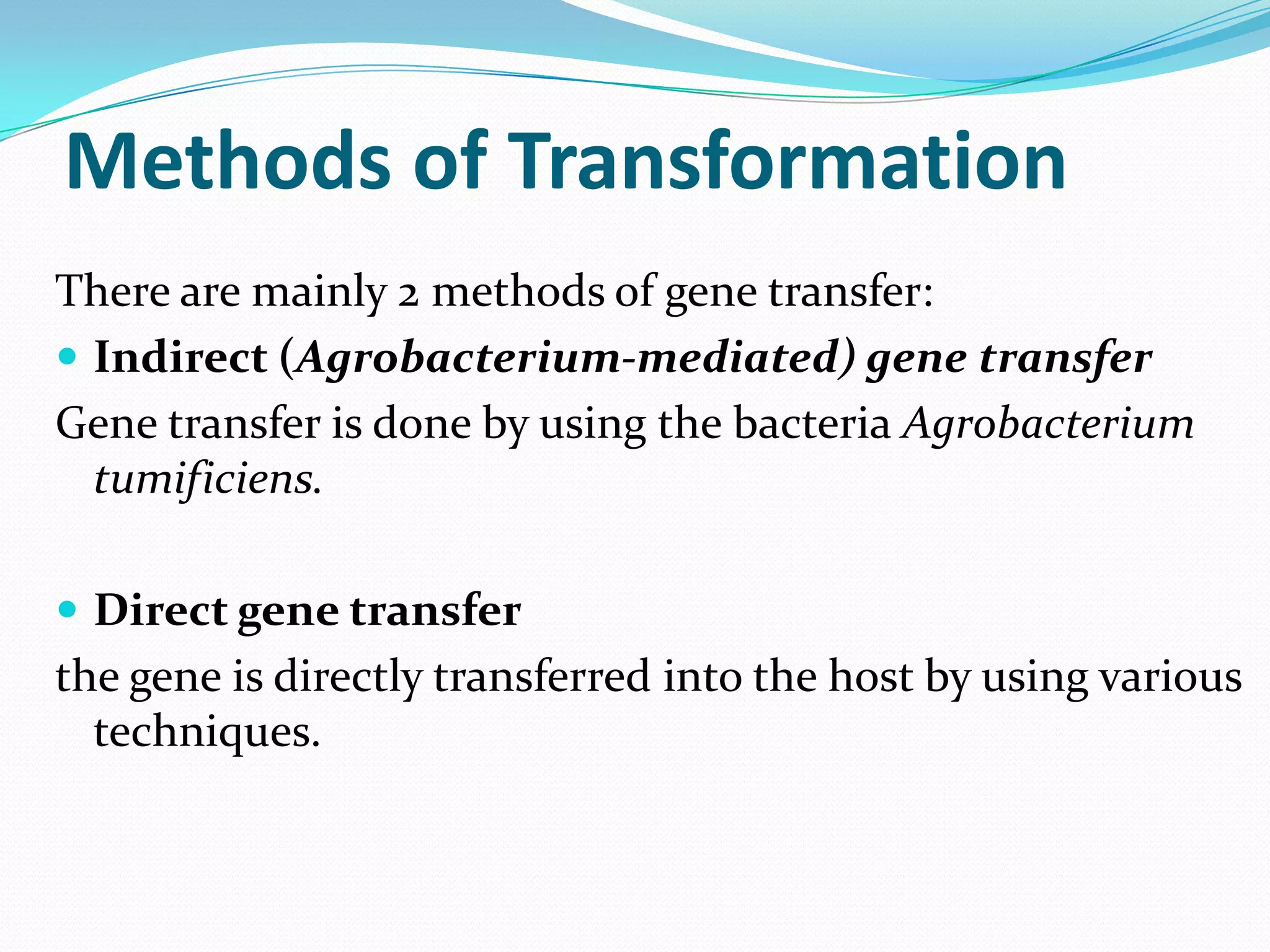 Gene transfer methods @ujjwasirohi | PDF | Biological Sciences | Science