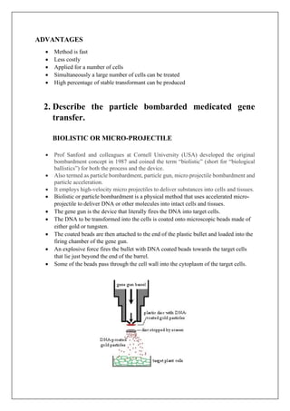 gene transfer techniques | PDF