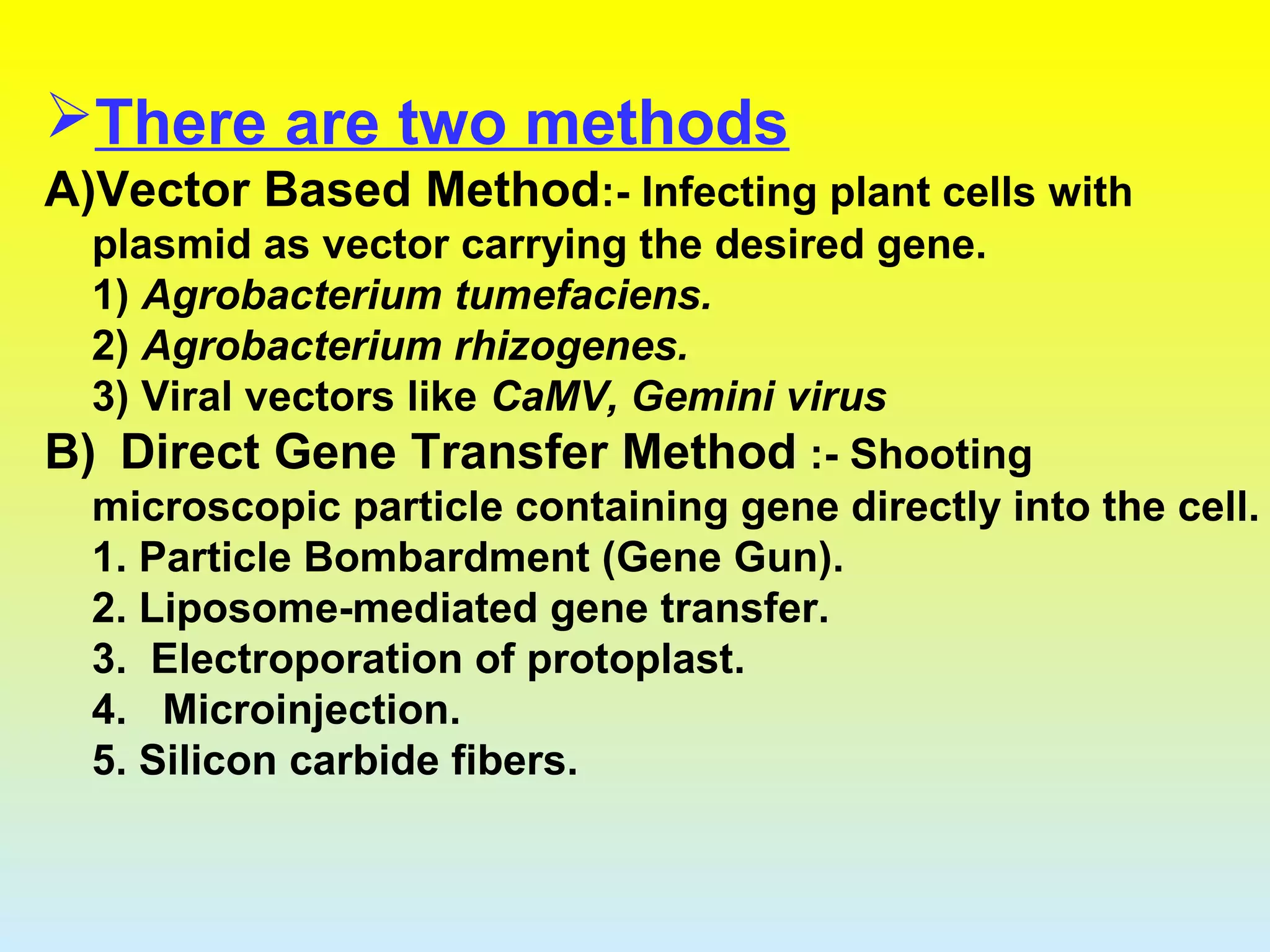 Gene transfer techniques | PPT