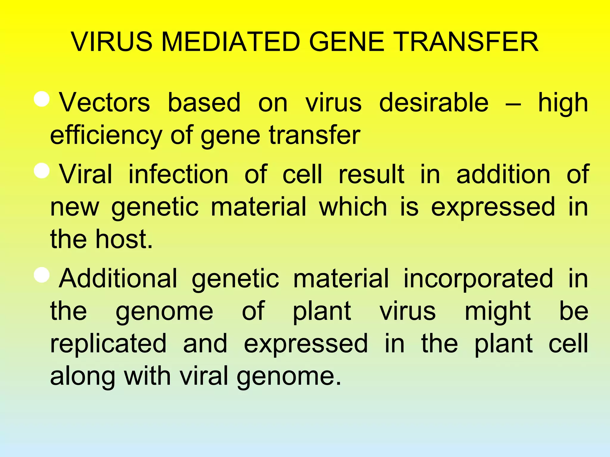Gene transfer techniques | PPT