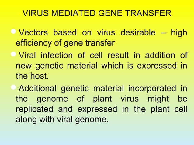 Gene transfer techniques | PPT | Gardening | Home & Garden