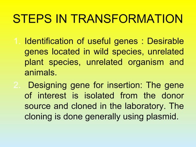 Gene transfer techniques | PPT | Gardening | Home & Garden