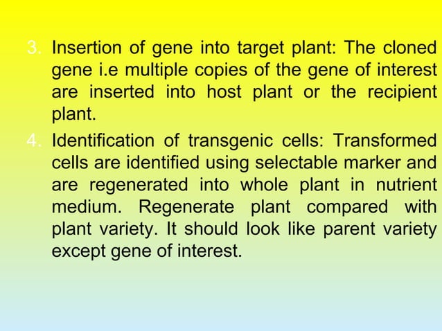 Gene transfer techniques | PPT | Gardening | Home & Garden