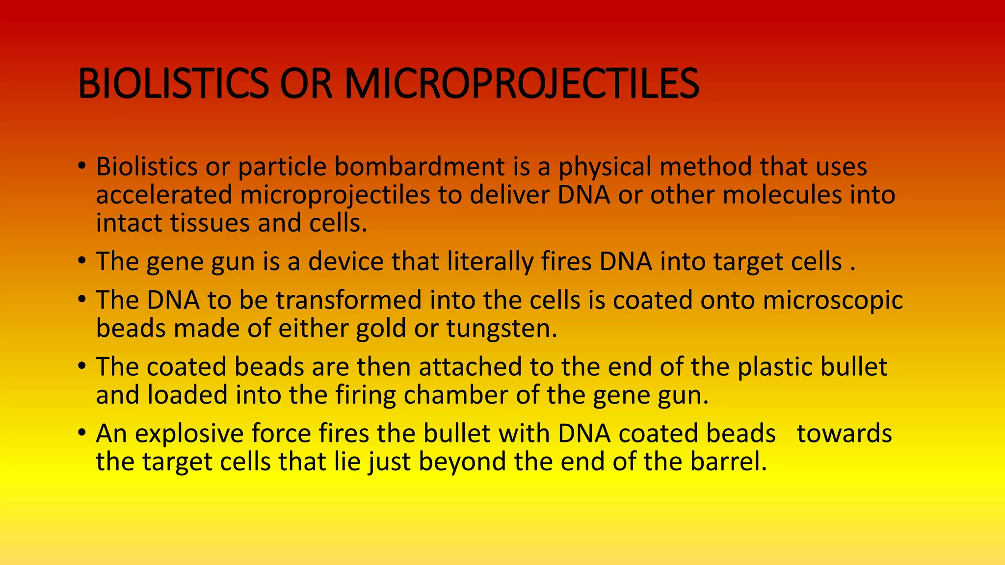Gene transfer technology biotech | PPTX