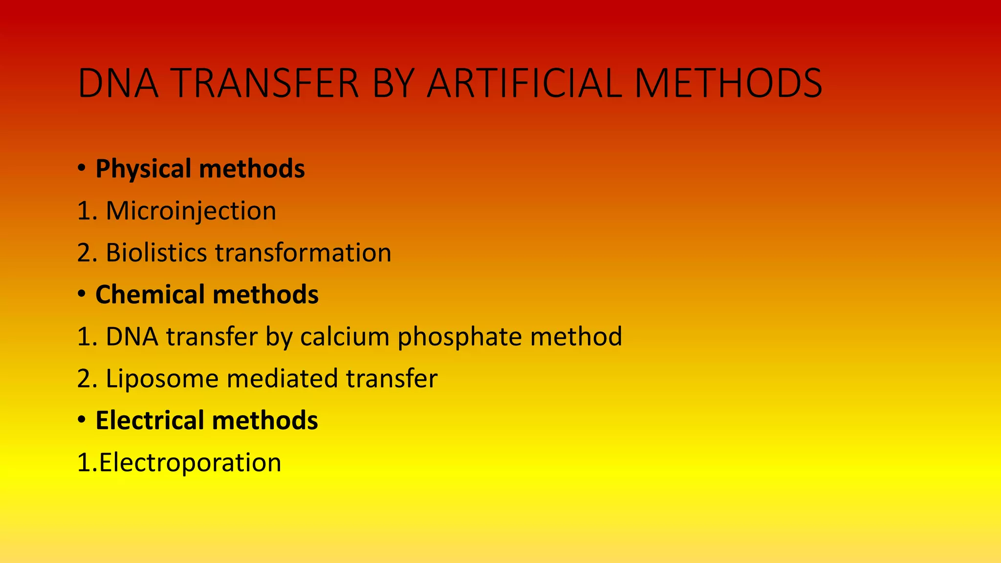 Gene transfer technology biotech | PPTX Gene transfer technology biotech | PPTX