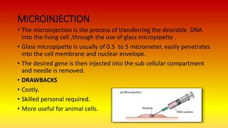 Gene transfer technology biotech | PPTX