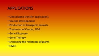 Gene transfer technology biotech | PPTX