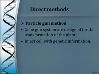 Gene transformation in plants | PPT