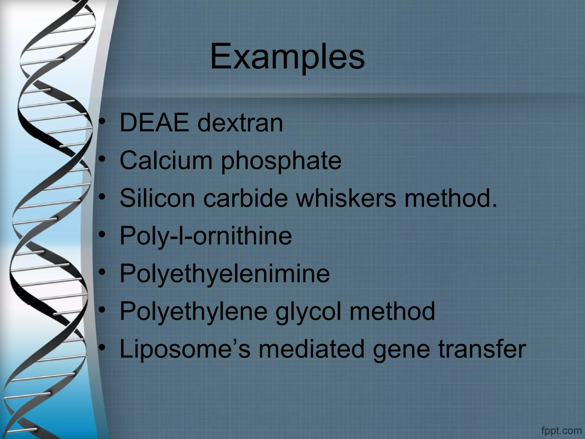 Gene transformation techniques | PPT