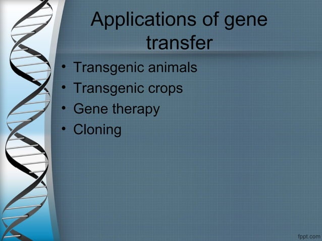Gene transformation techniques | PPT