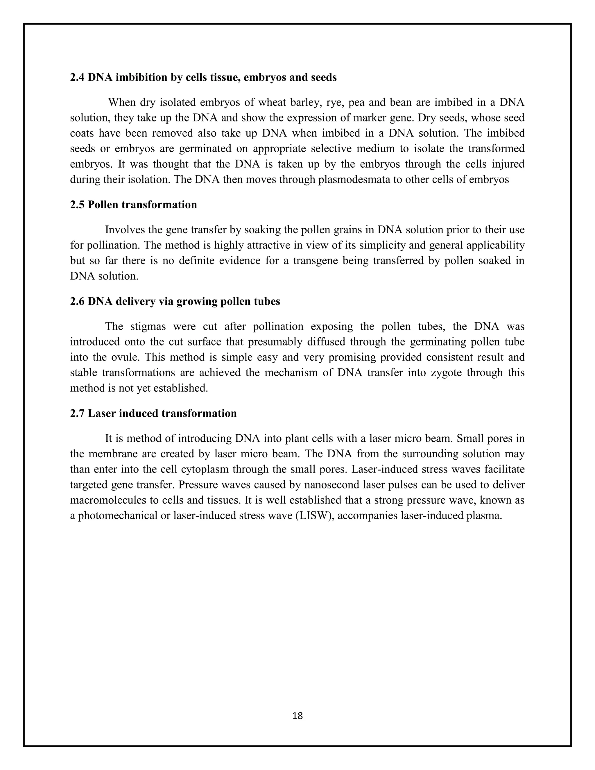 Agrobacterium and other methods of plant transformation including gene ...