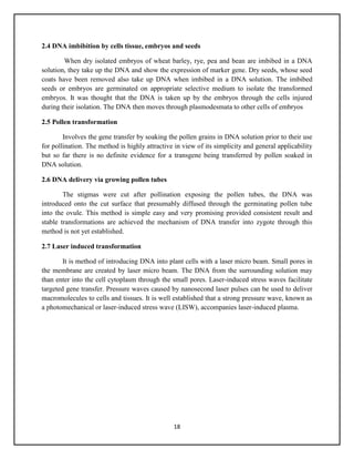 Agrobacterium and other methods of plant transformation including gene ...