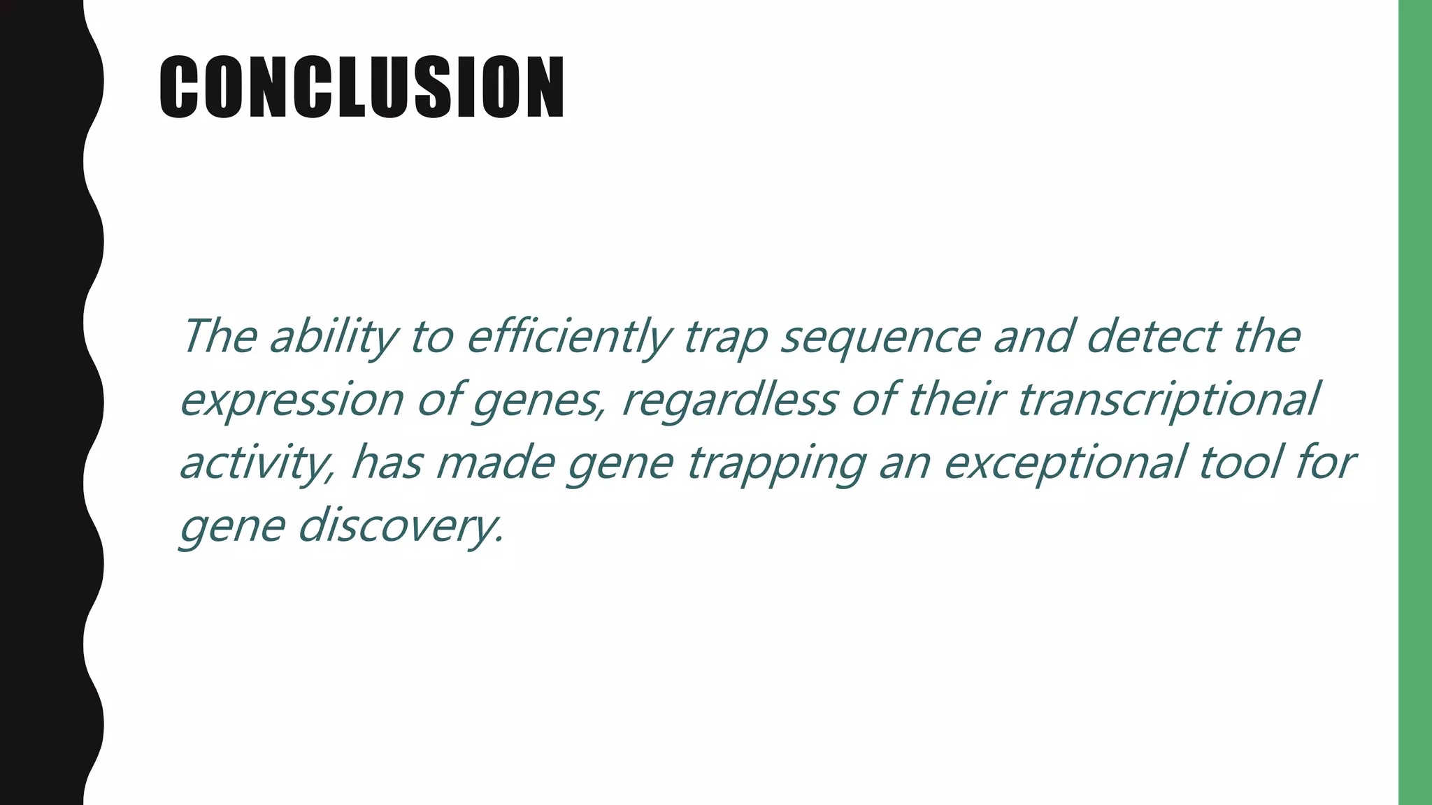 Gene traps for plant development and genomics | PPTX | Programming Languages | Computing