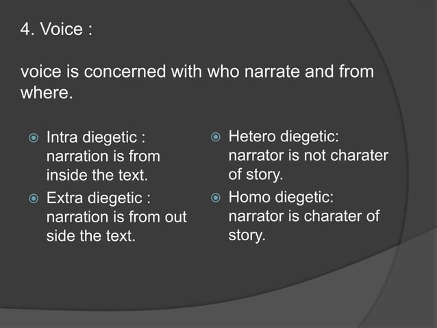 Gerard Genette's narratology, | PPT