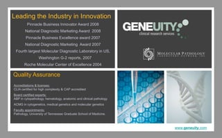 Geneuity.Mpln.Overview | PPTX