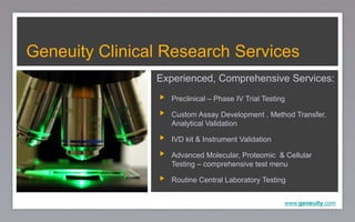 Geneuity.Mpln.Overview | PPTX