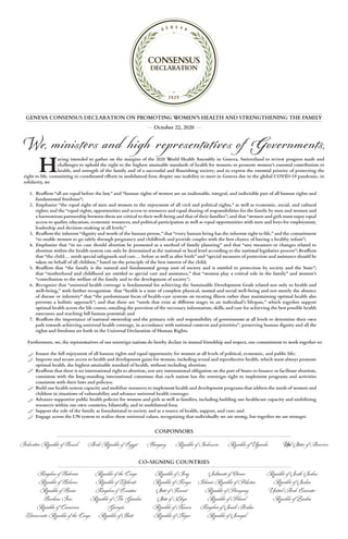 Geneva Consensus Declaration English 11-10-2020 | PDF | Health ...