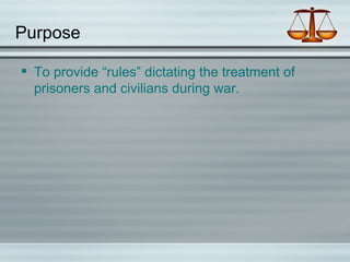 Geneva Convention | PPT