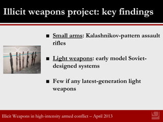 Illicit Weapons in War Zones: Iraq as a Case Study | PPT | Arms ...