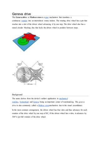 Geneva conveyor | DOCX