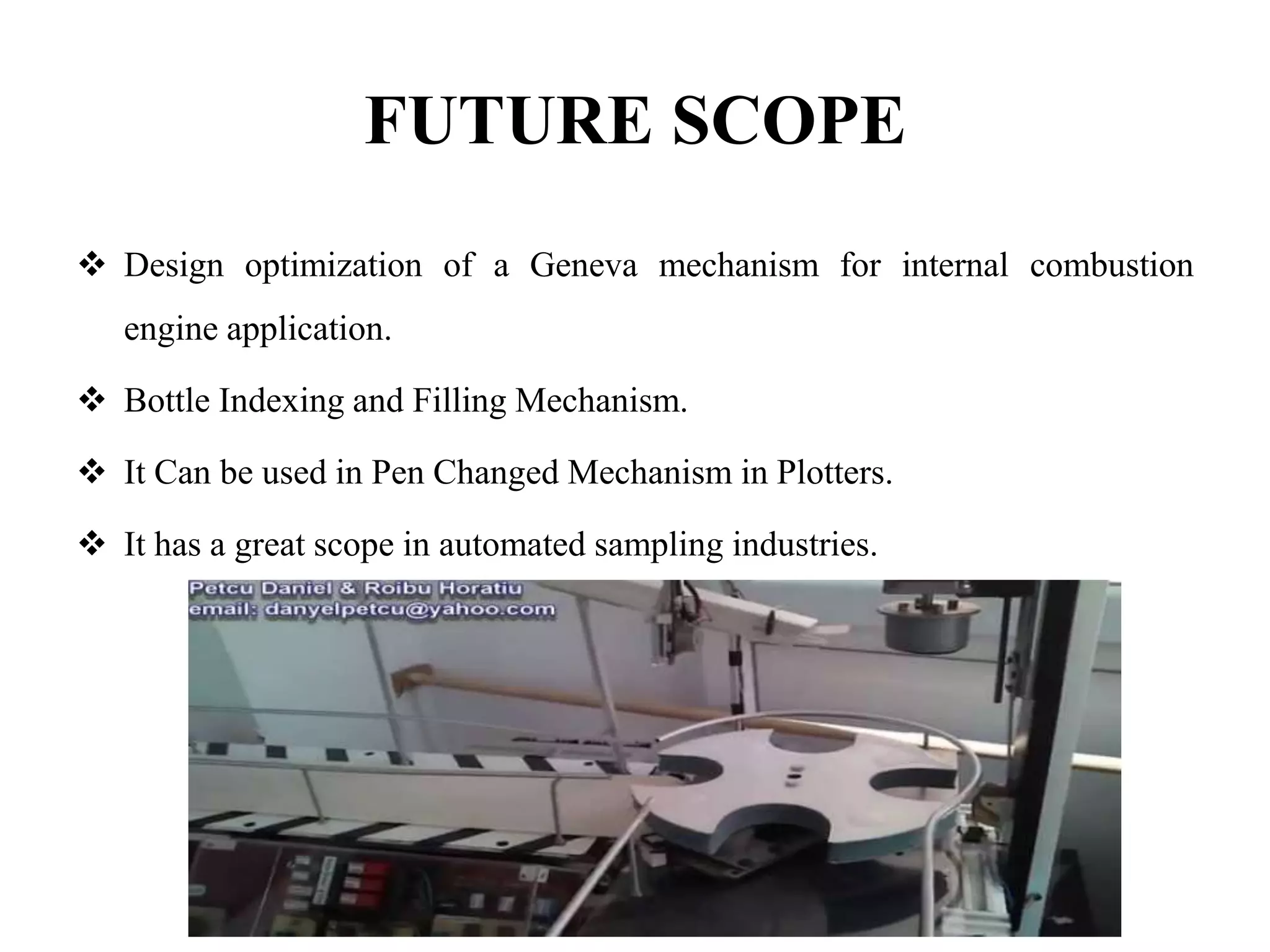 Geneva mechanism ppt | PPTX