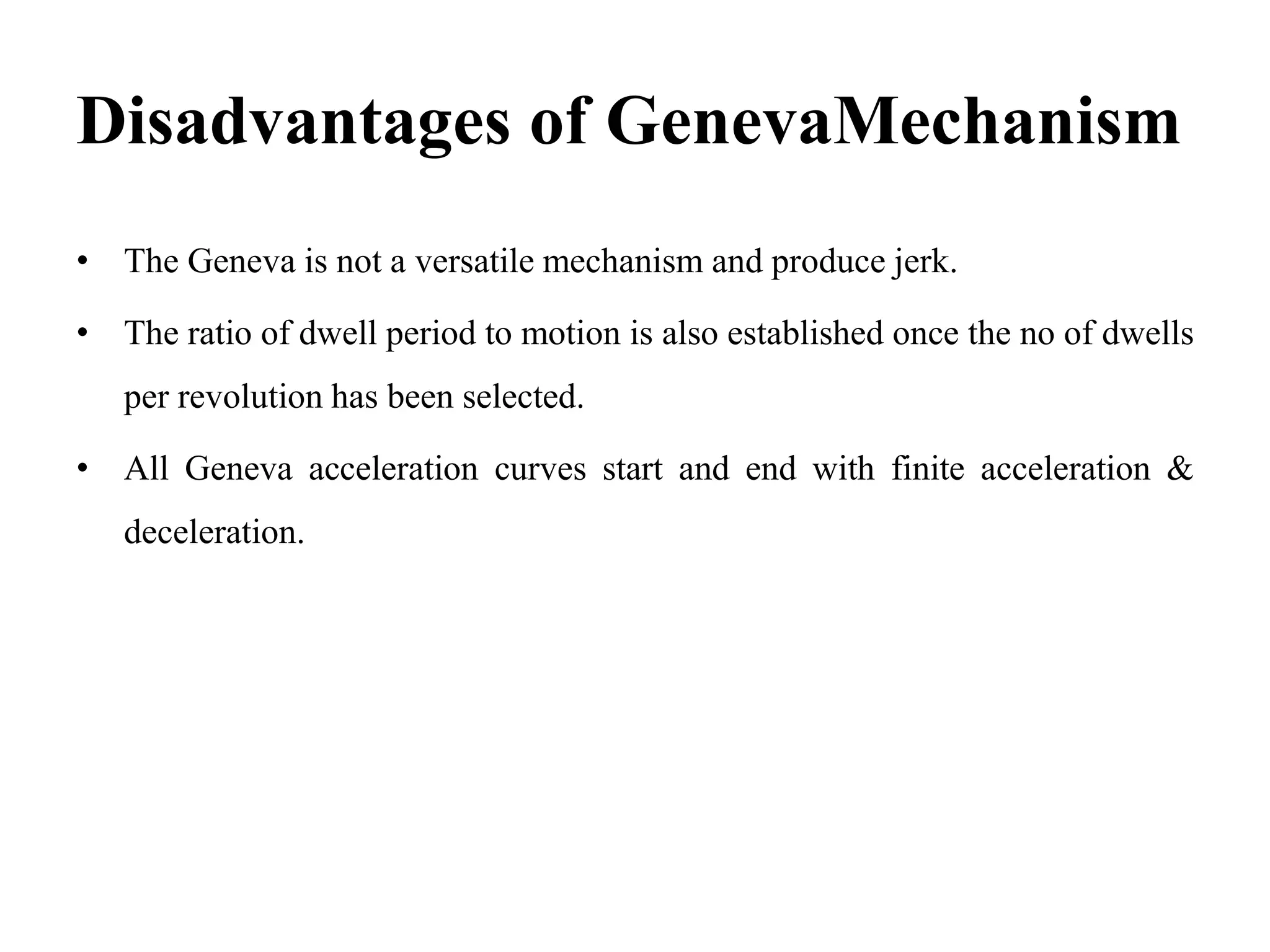 Geneva mechanism ppt | PPTX