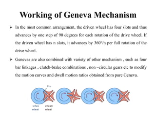 Geneva mechanism ppt | PPTX