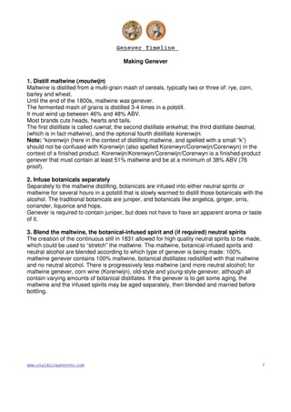 Genever Timeline 2019 | PDF | Alcoholic Beverages | Food & Drink