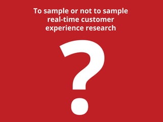 Sampling : To sample, or not to sample? | PPT