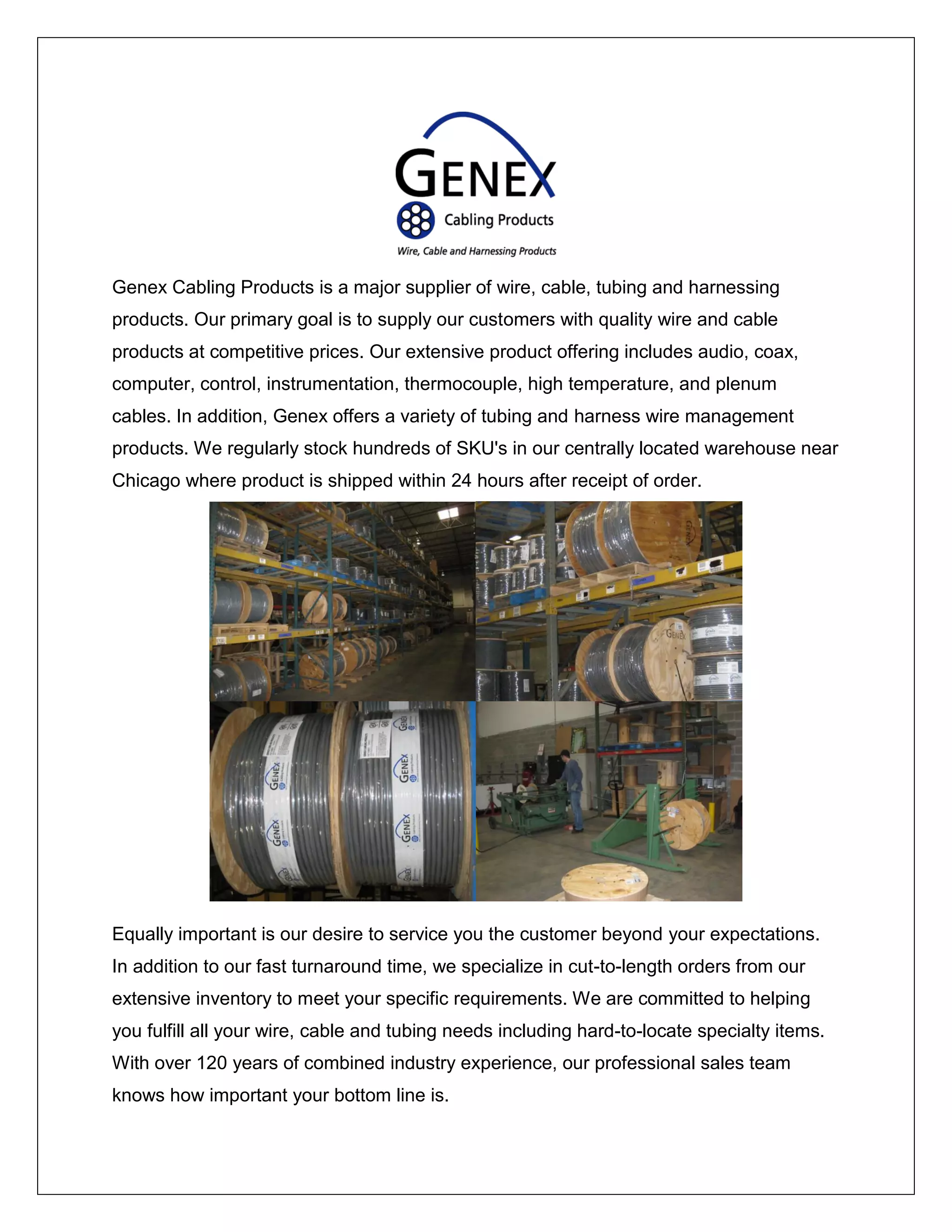 Genex Facilities Brochure | PDF | Business | Business and Finance