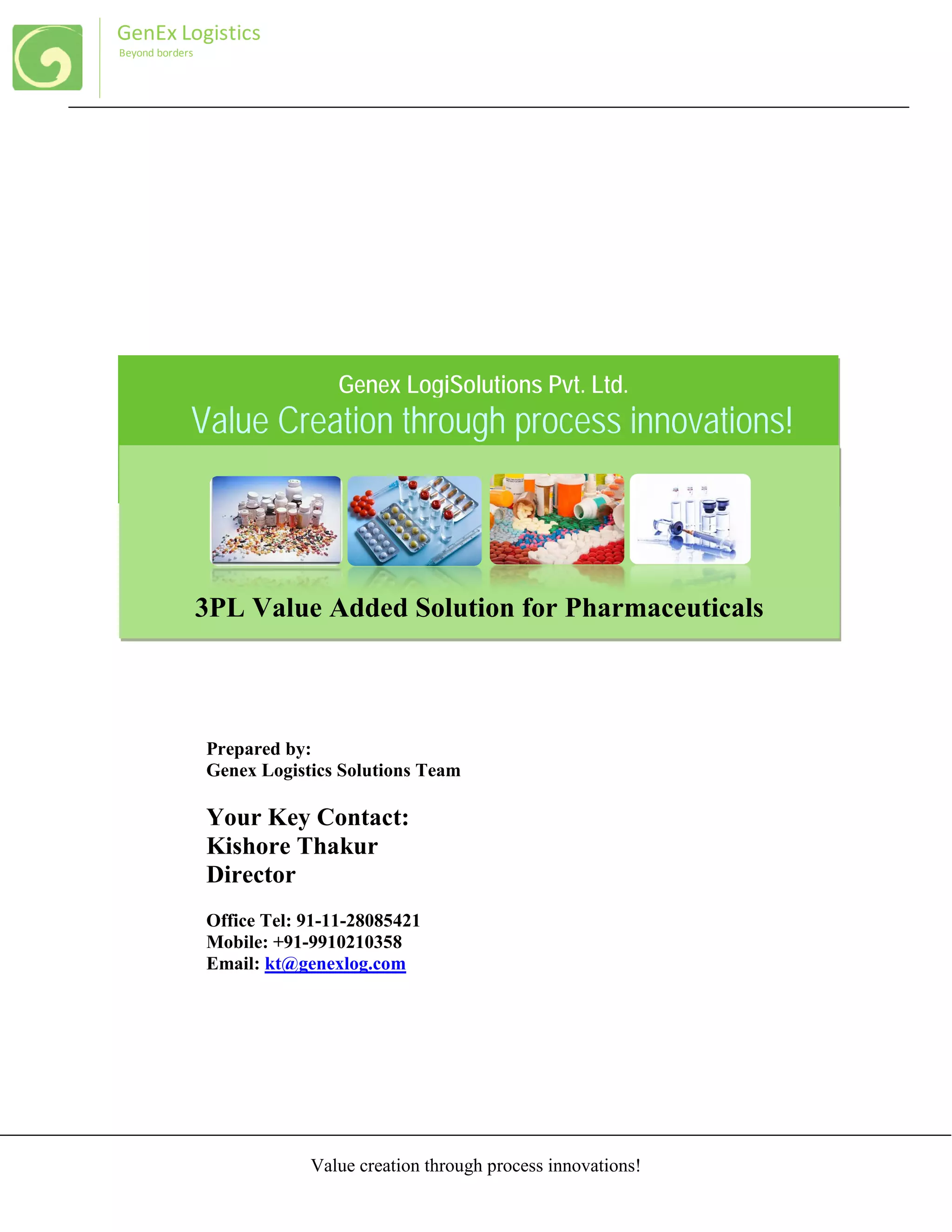 Genex Logistics Pharma Solutions | PDF