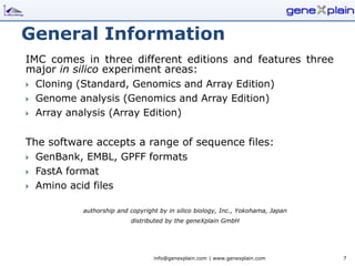 in-silico Molecular Cloning | PDF