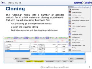 in-silico Molecular Cloning | PDF