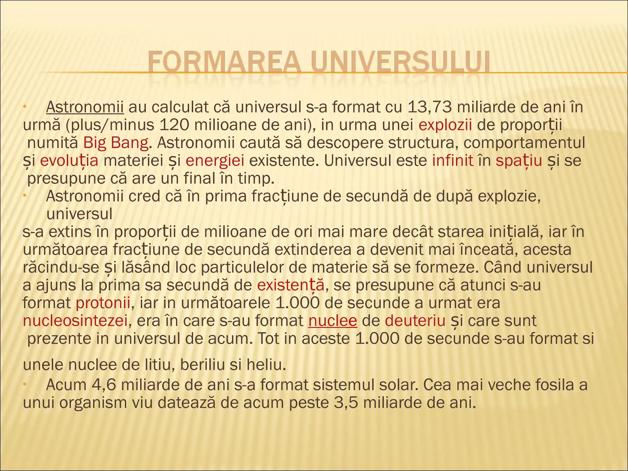 Geneza universului | PPT