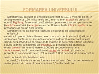 Geneza universului | PPT
