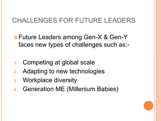 Generation gap & future leaders | PPT