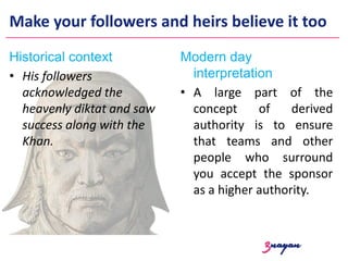 The Genghis Khan way - his 10 Leadership principles | PPTX