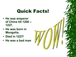 Genghis Khan | PPT