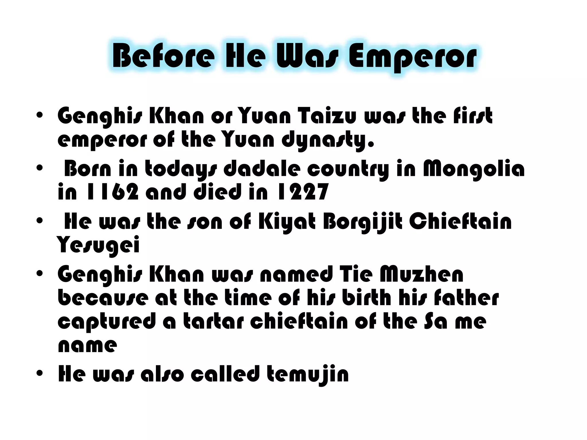 Genghis khan | PPT