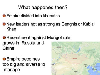 Genghis khan and_mongols | PPTX