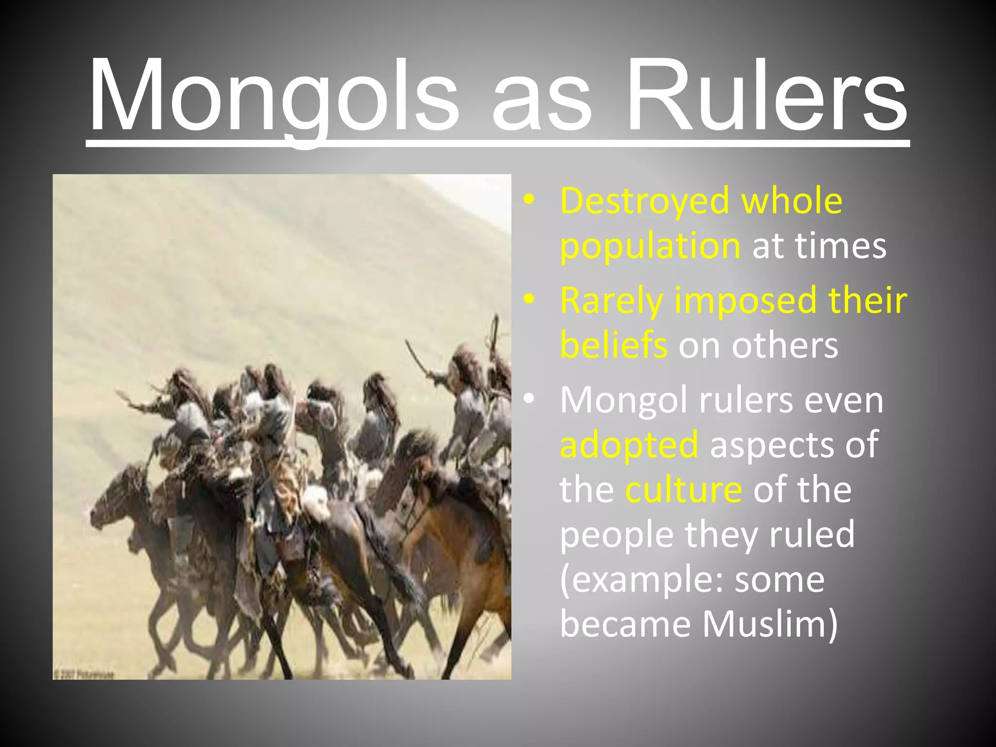 AP World: Mongols (12:2) + Mongol Reading Resources | PPT